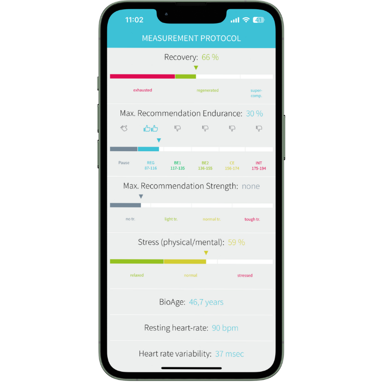 The HRV app - measure heart rate variability using the vital monitor + app